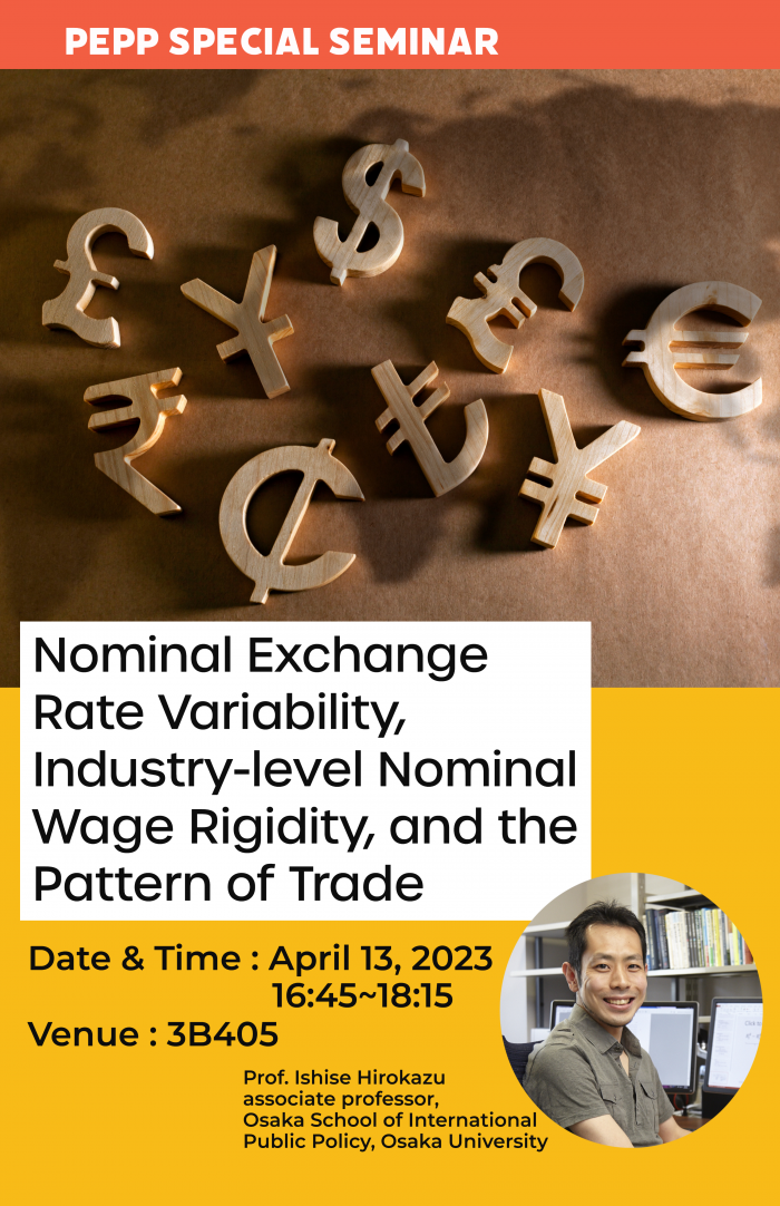 PEPP Seminar (April 13th, 2023): “Nominal Exchange Rate Variability ...