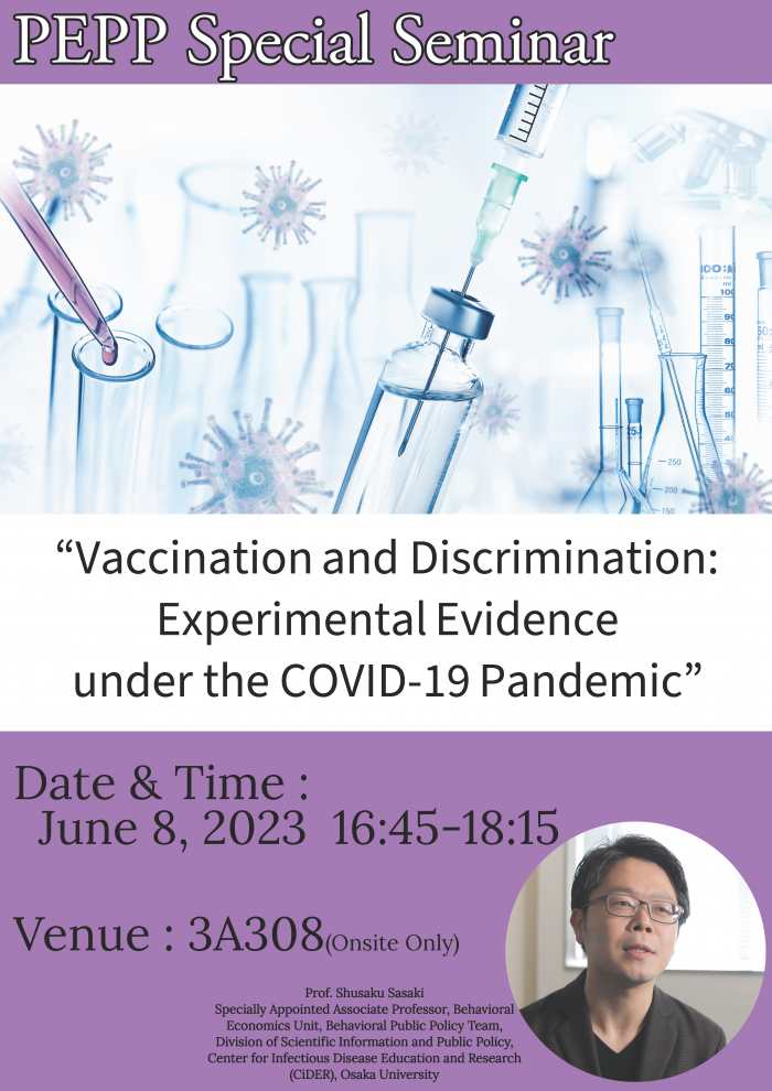 PEPP Seminar (June 8th, 2023): “Vaccination and Discrimination ...